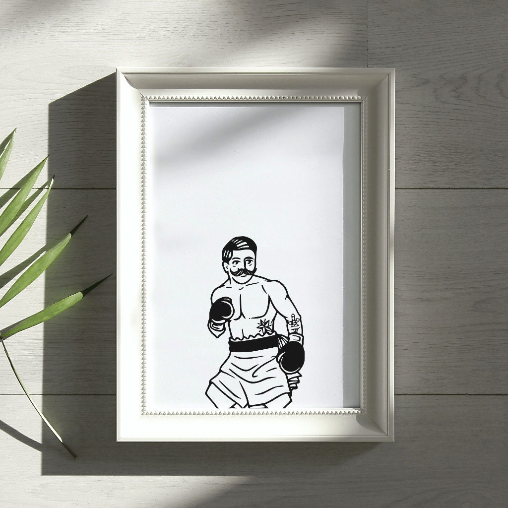 Boxing Man SVG | Boxing Clipart | Boxing Files for Cricut | Boxing Cut ...