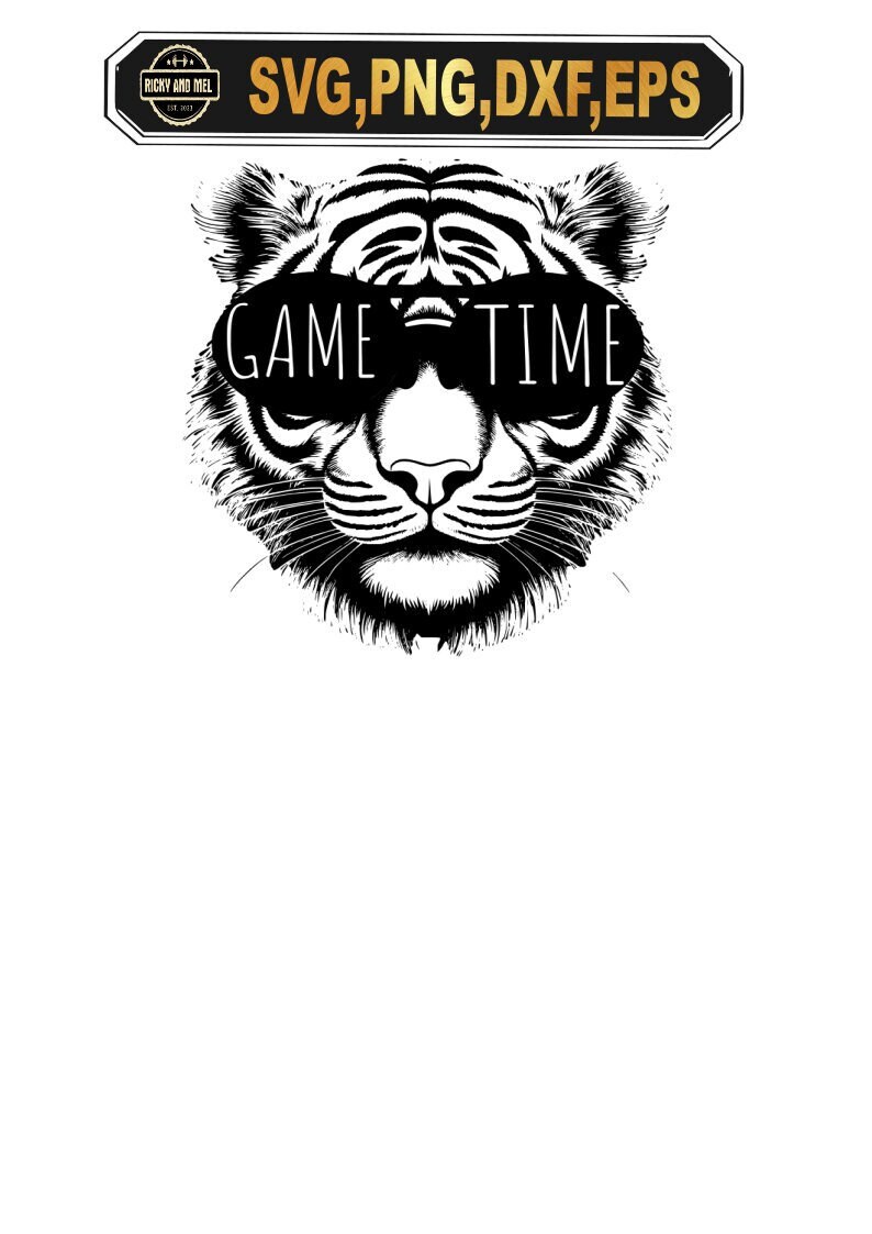 Wild Tiger Svg, Tiger With Glasses, Cricut, Funny Wild Animal Head ...