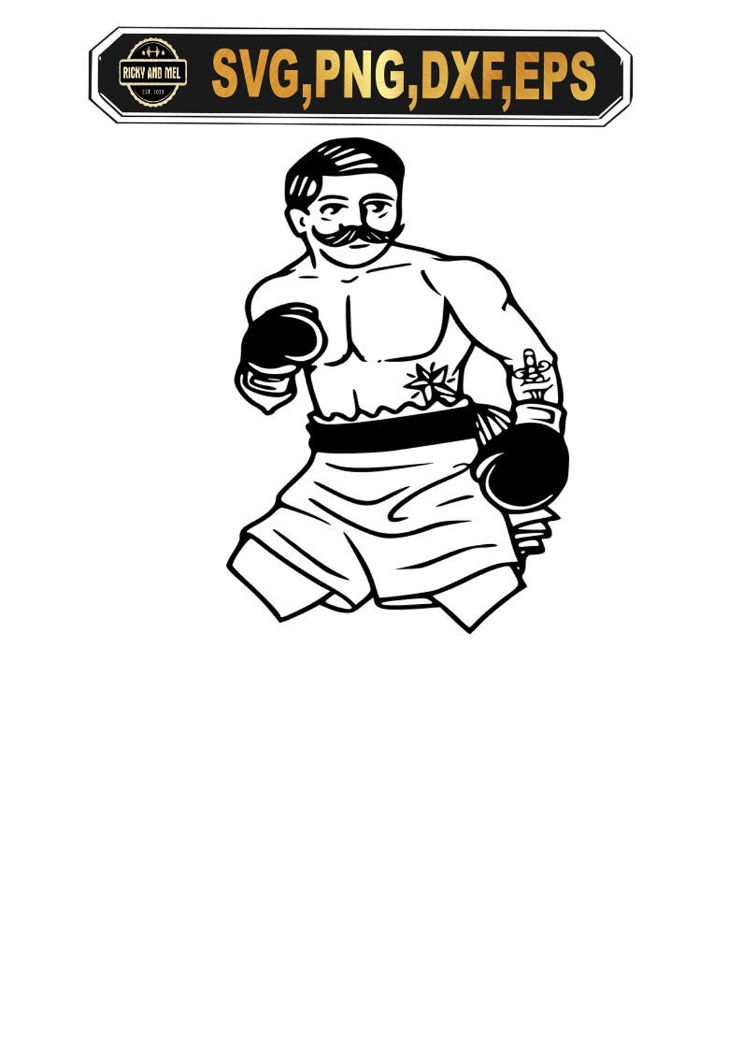 Boxing Man SVG | Boxing Clipart | Boxing Files for Cricut | Boxing Cut ...
