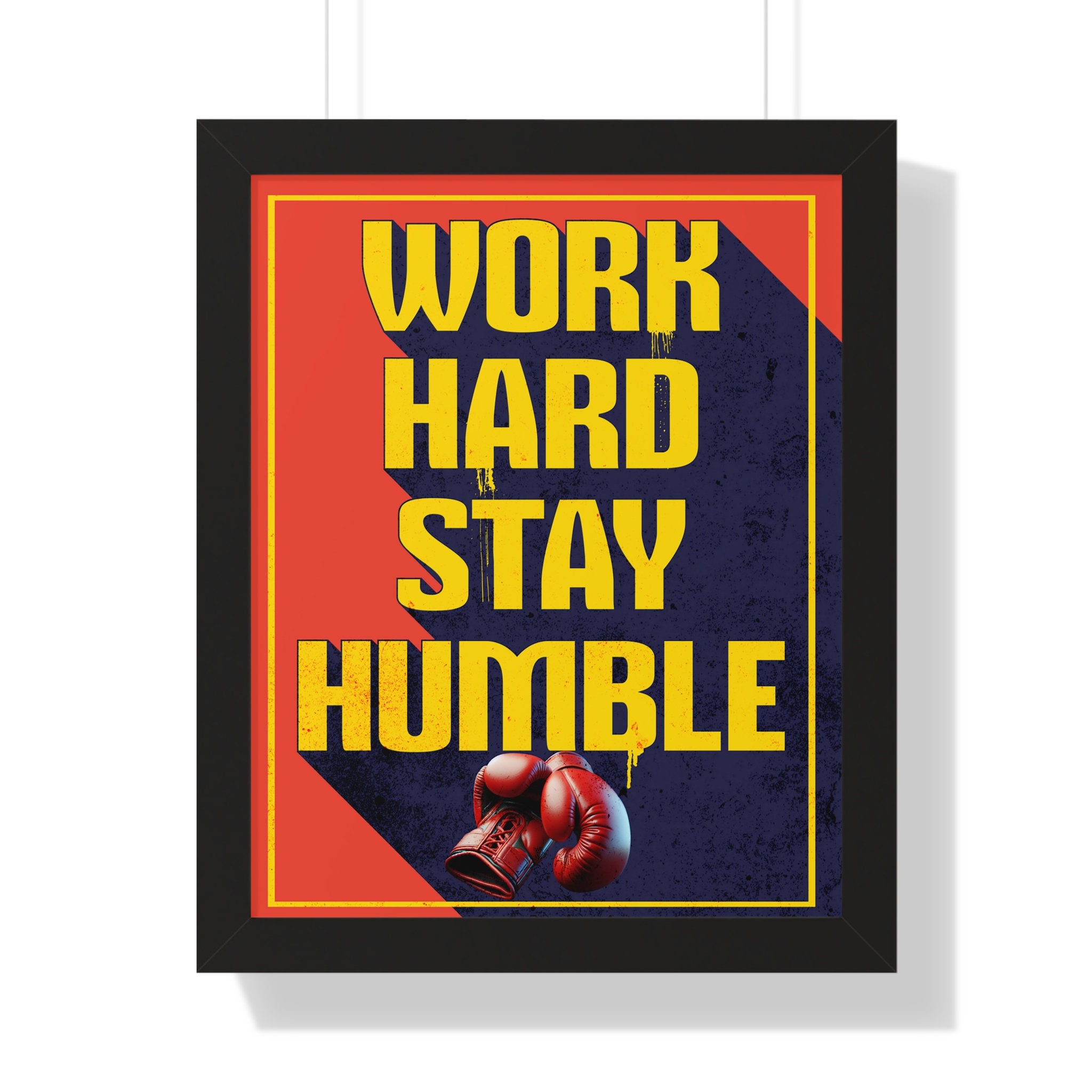 Work Hard Stay Humble Boxing Poster, Boxing, Boxer Poster, Boxing Gift ...