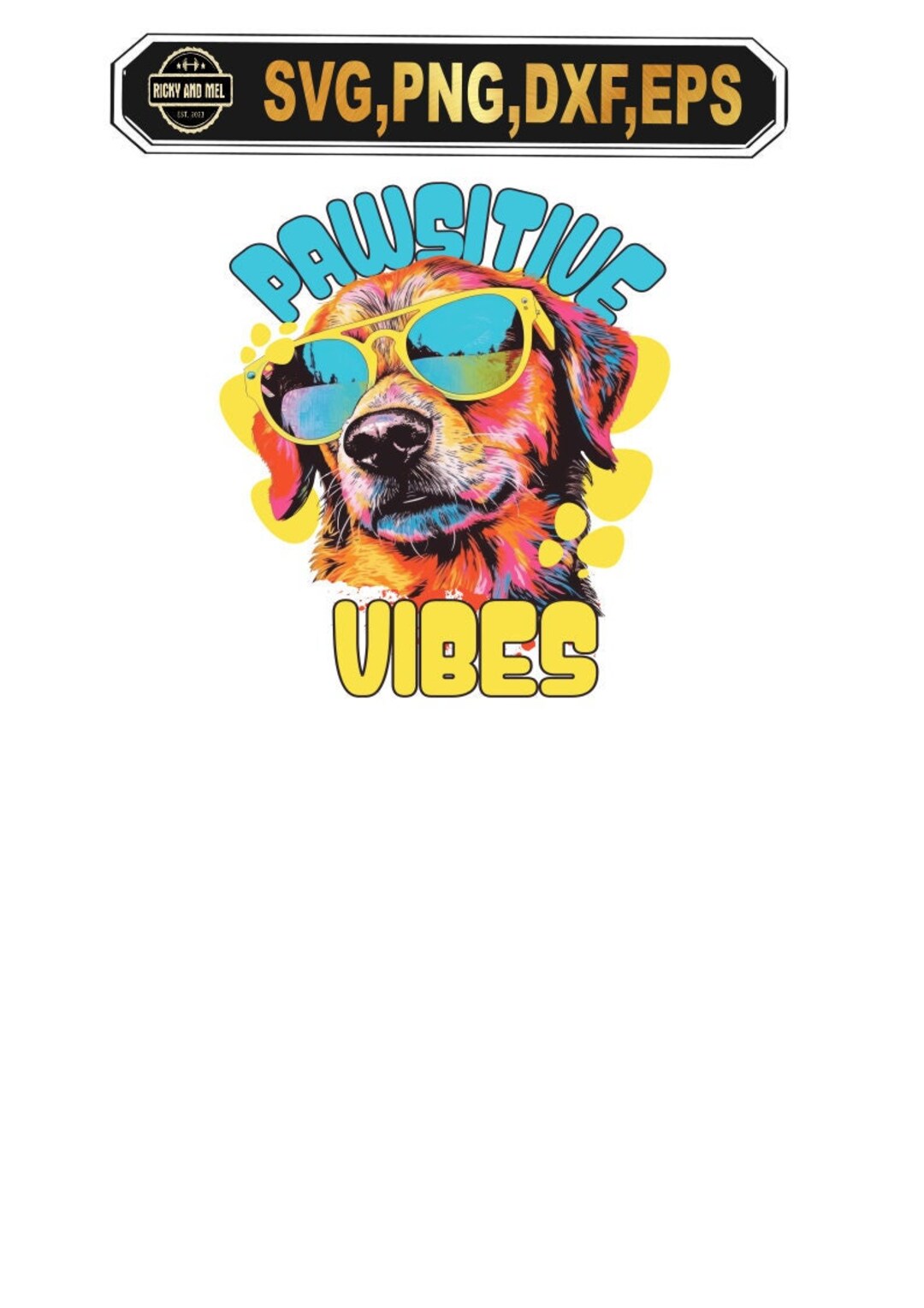 Dog PNG , Dog Positive Digital Download ,for Dog Lovers, Positive Vibes ...