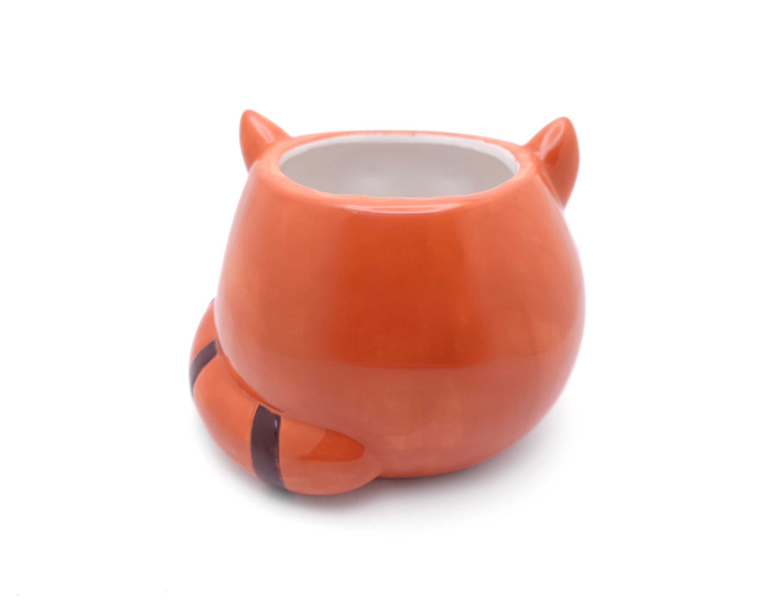 Red Panda Planter With Drainage Hole Red Panda Ceramic - Etsy