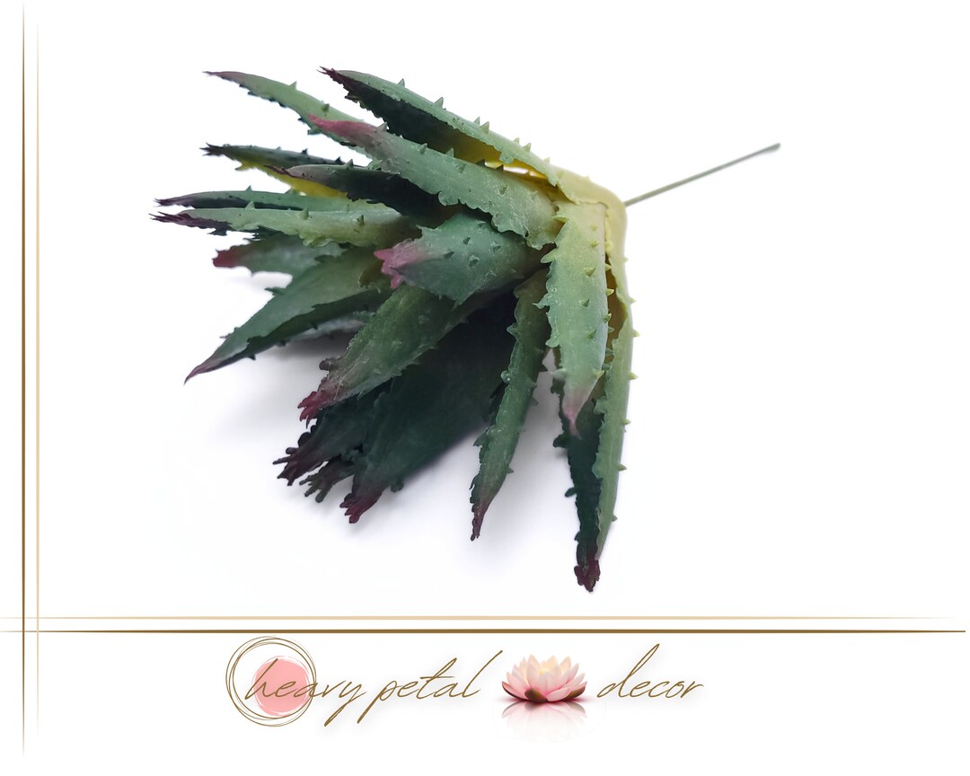 Real Touch Faux Agave Pick 6.5" - Green | Faux Succulent Pick | High ...