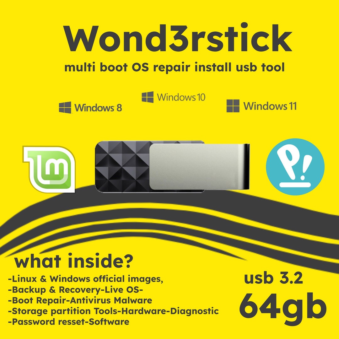 Windows 11 Pro 10 8 Linux Mint Multi Boot Operating System - Etsy Canada