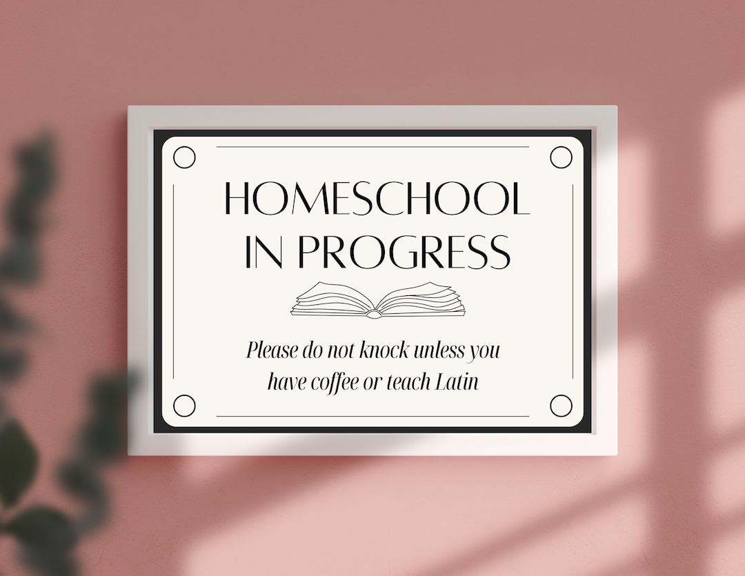Printable Homeschool in Progress Do Not Disturb Sign | Homeschool Home ...