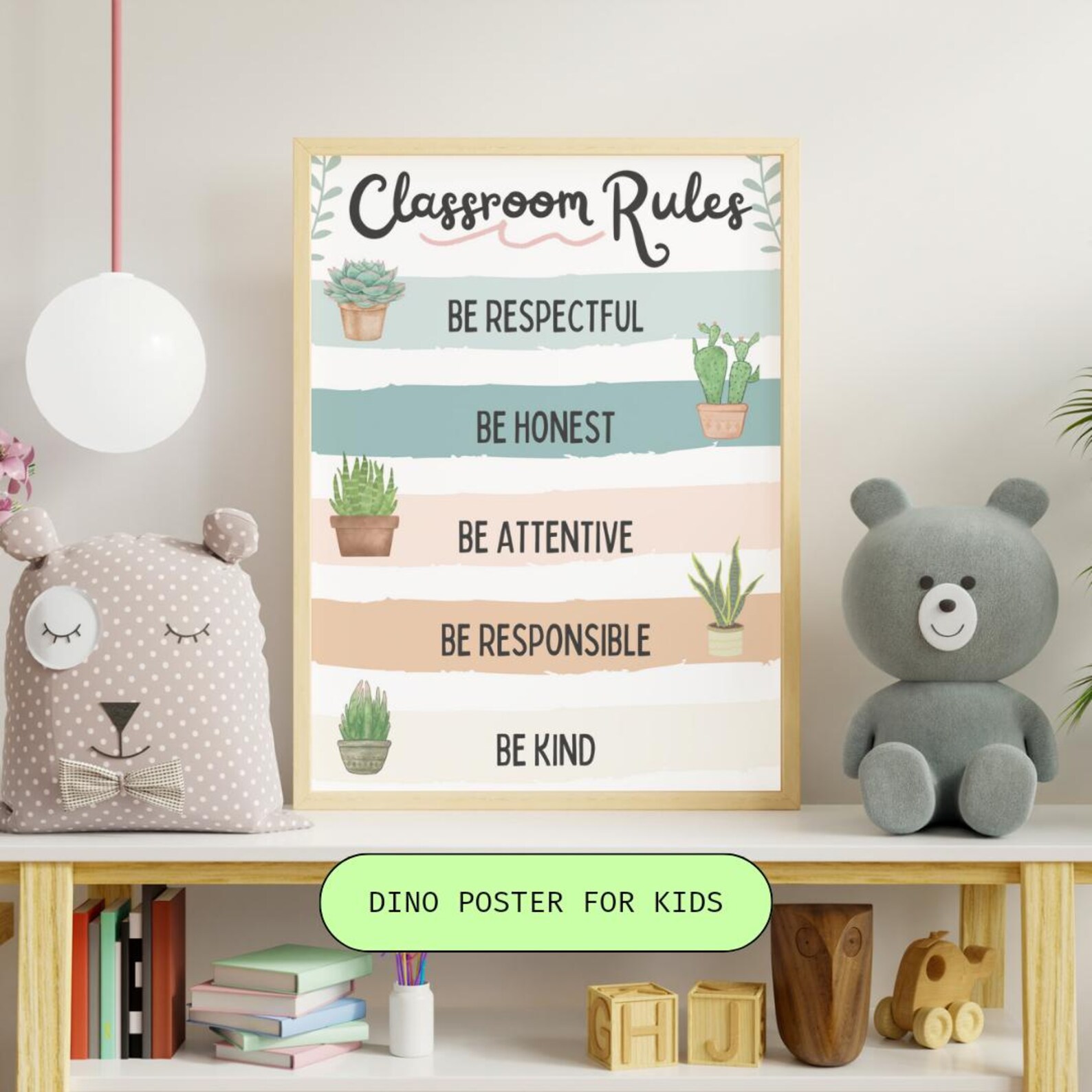 Classroom Rules Sign | Classroom Poster | School Decor | Digital ...