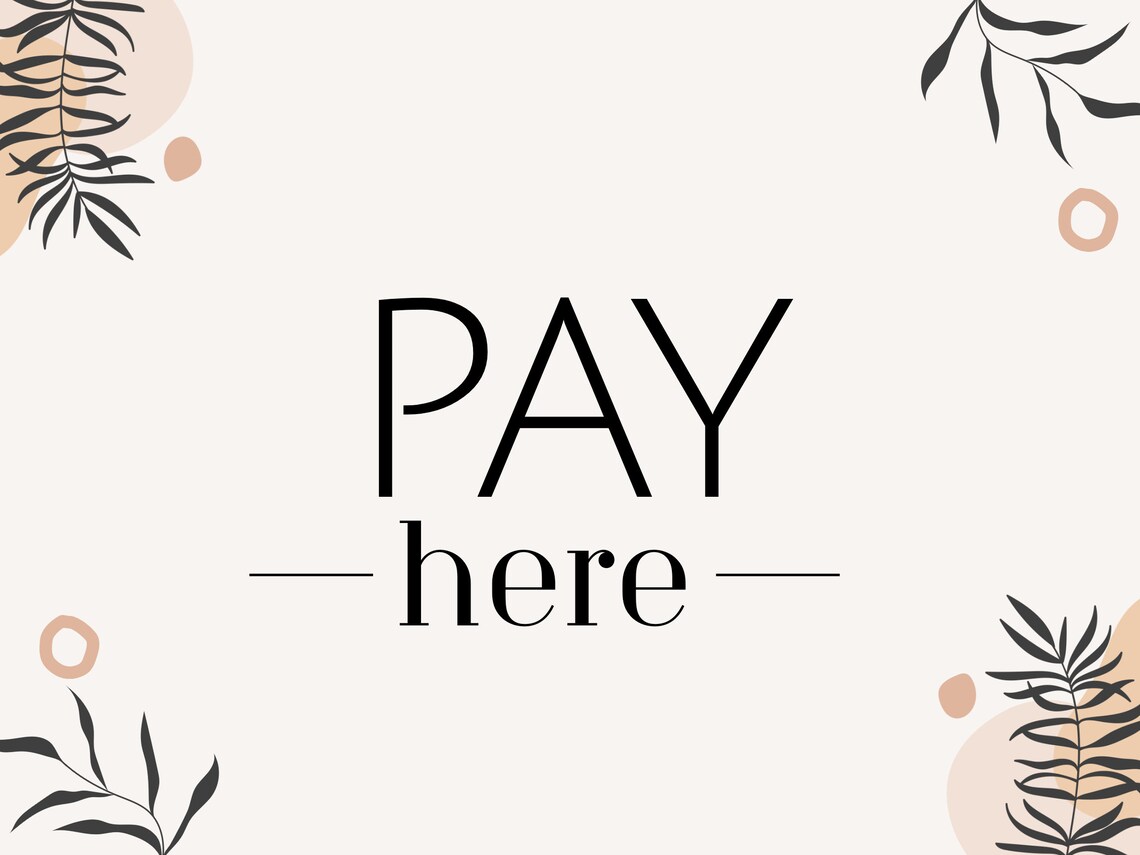 Order Here & Pay Here PRINTABLE Signs for Business, Restaurant, Vendor ...