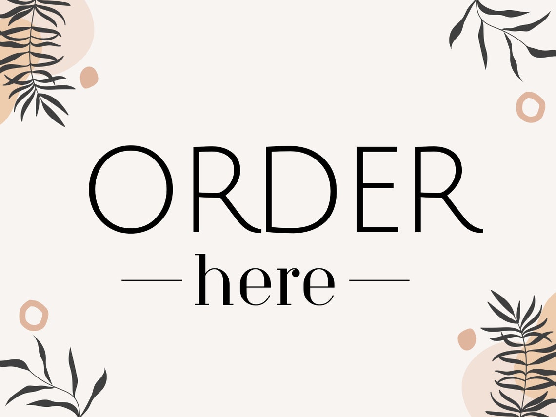 Order Here & Pay Here PRINTABLE Signs for Business, Restaurant, Vendor ...