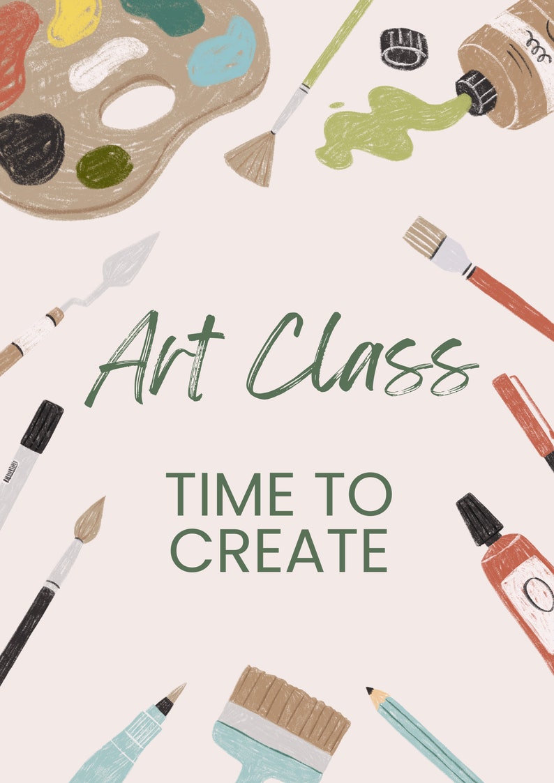 Art Class Poster Sign | Art Room Decor | Elementary Art Room ...