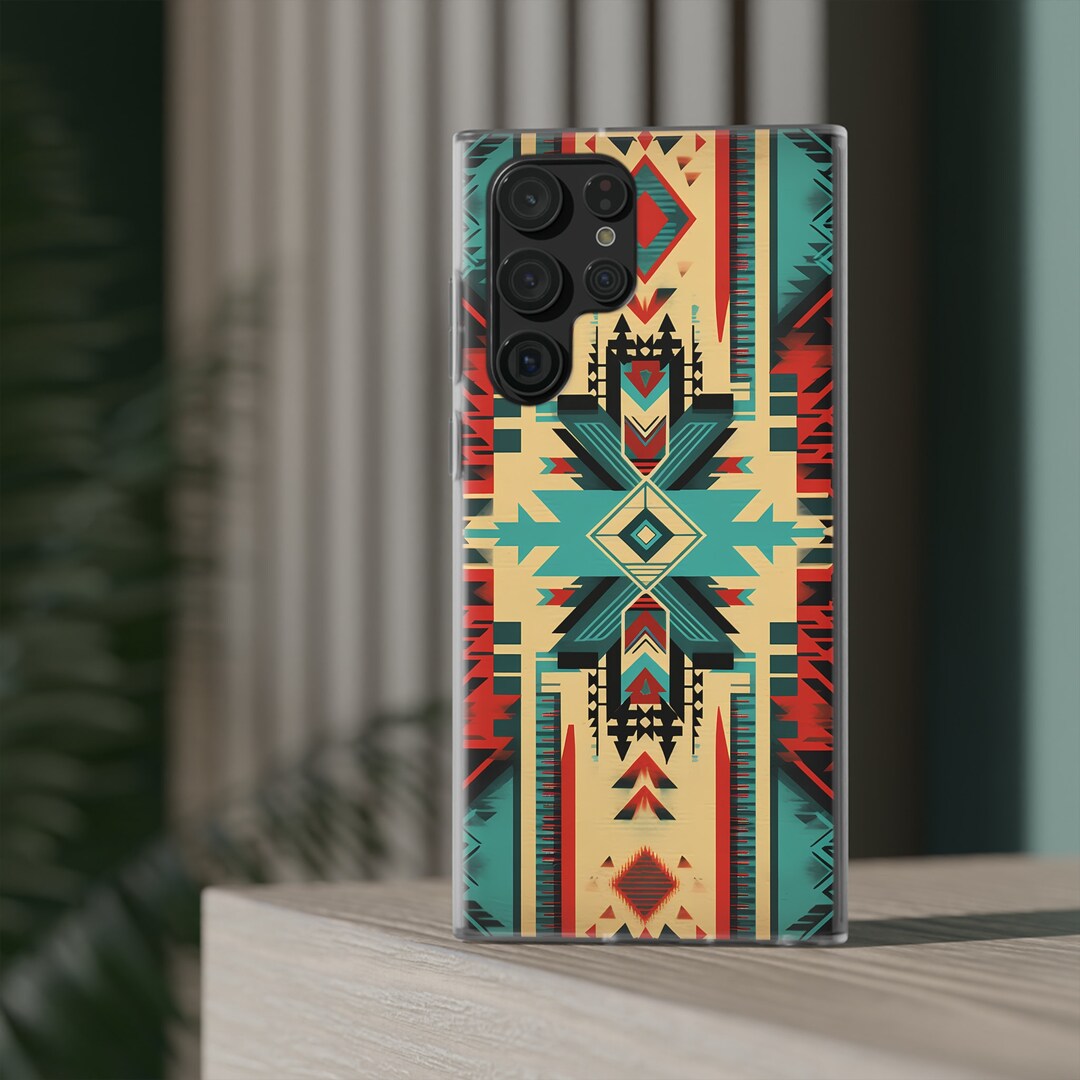 Aztec Phone Case: Native American Tribal Art, Samsung Galaxy Flexi Case ...