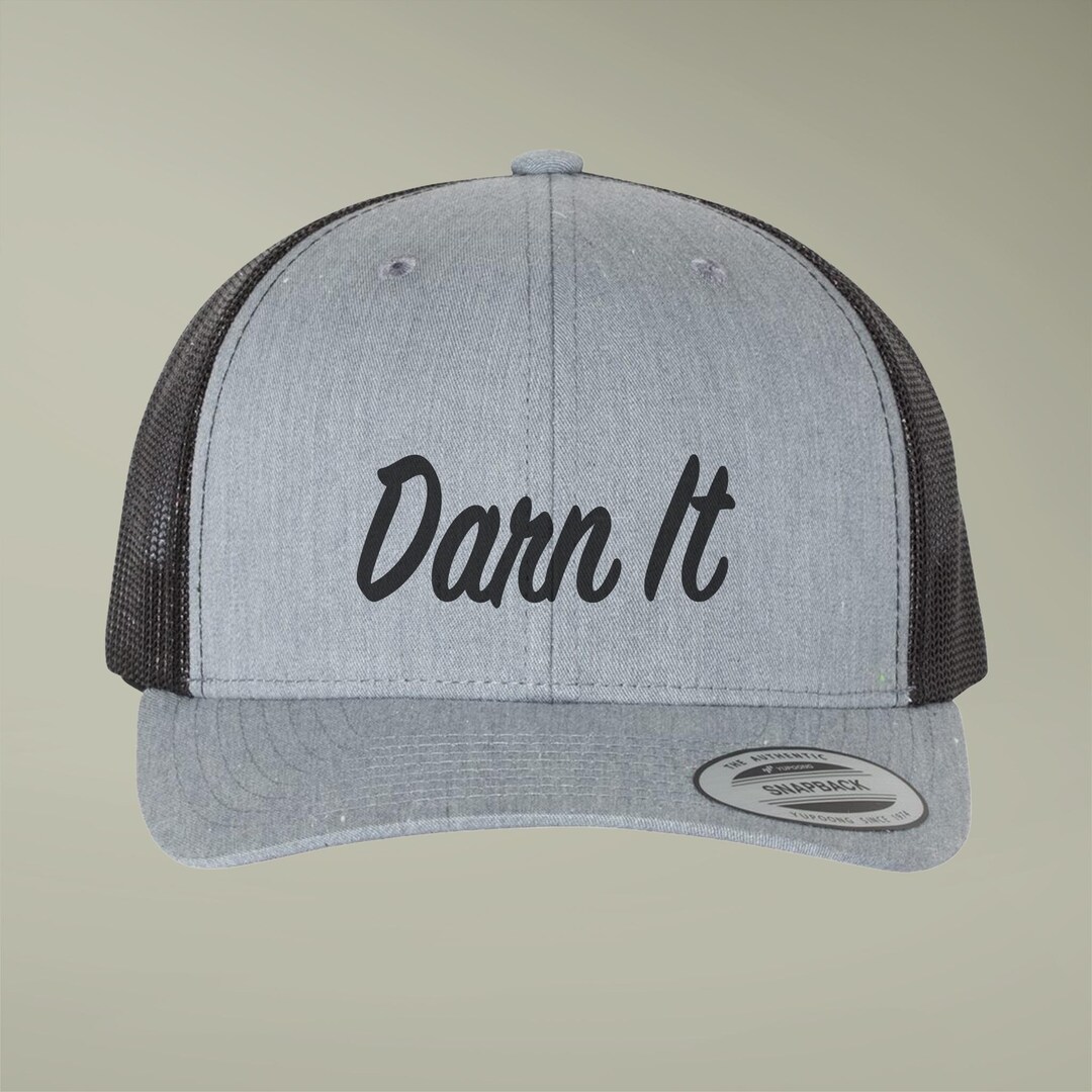 Darn It, Trucker Retro Hat, Vintage Cap, Embroidered Baseball Hat ...