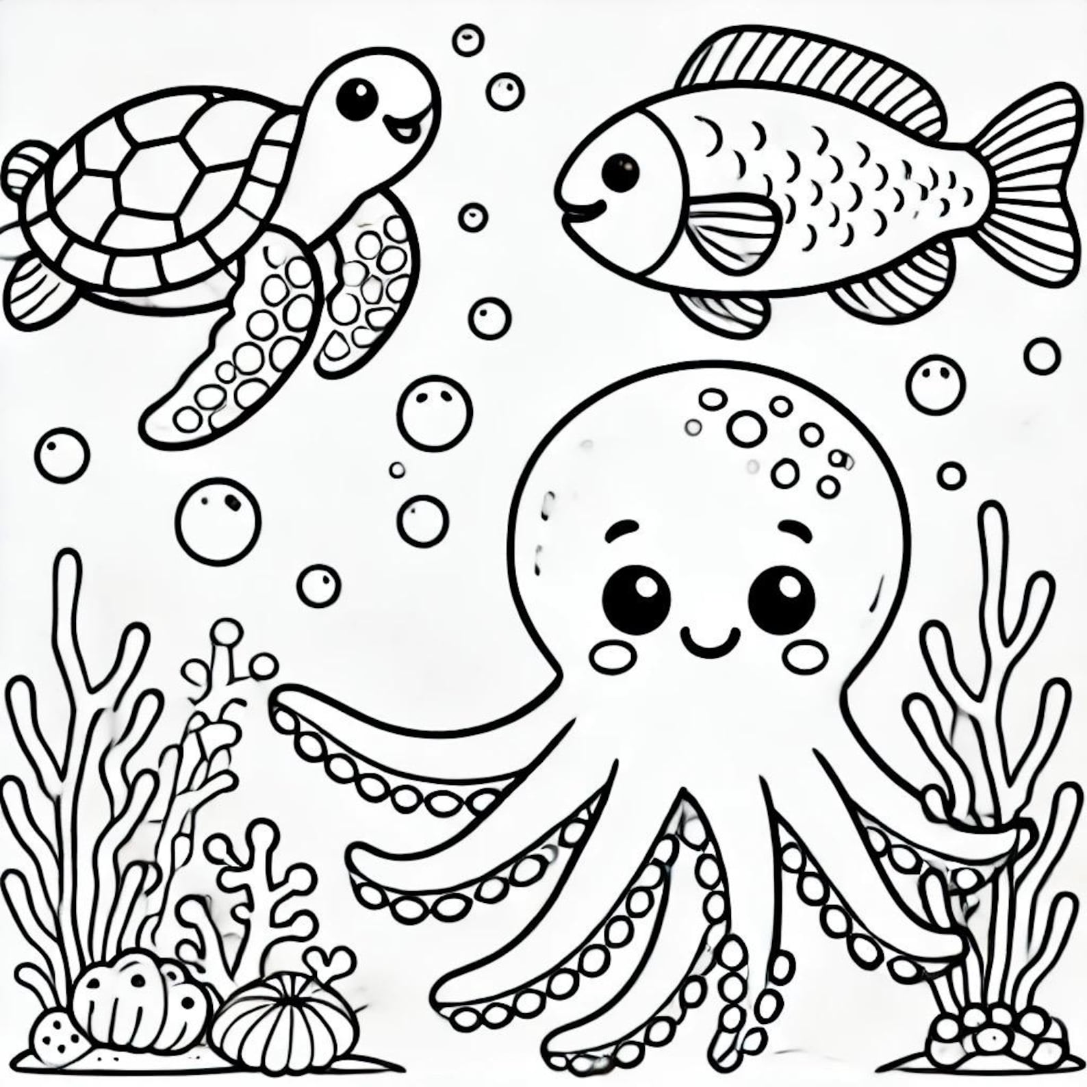 Simple Colouring Sheets for Kids - Etsy