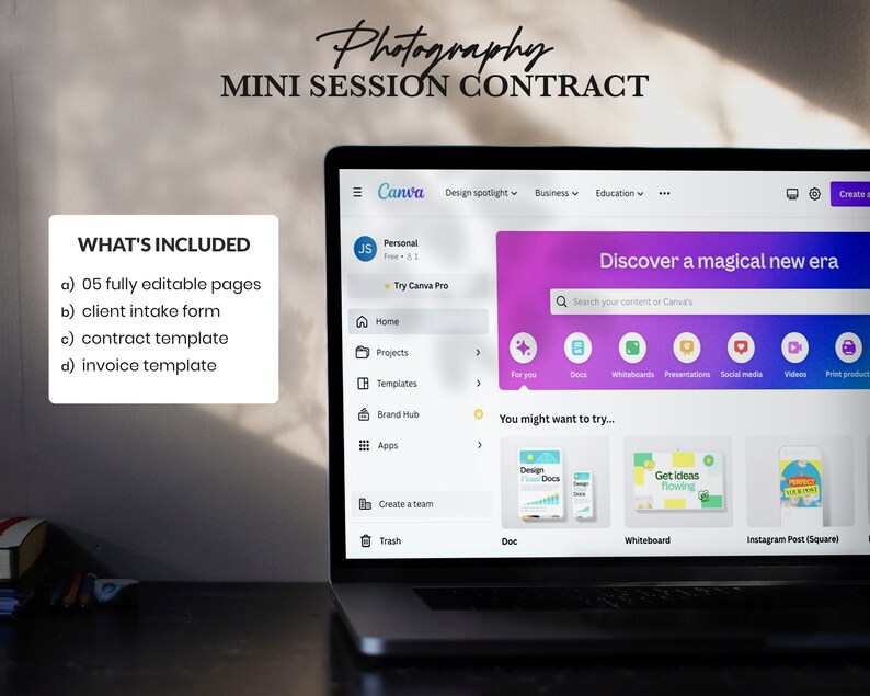 Editable Mini Session Photography Contract Template, Mini Session ...