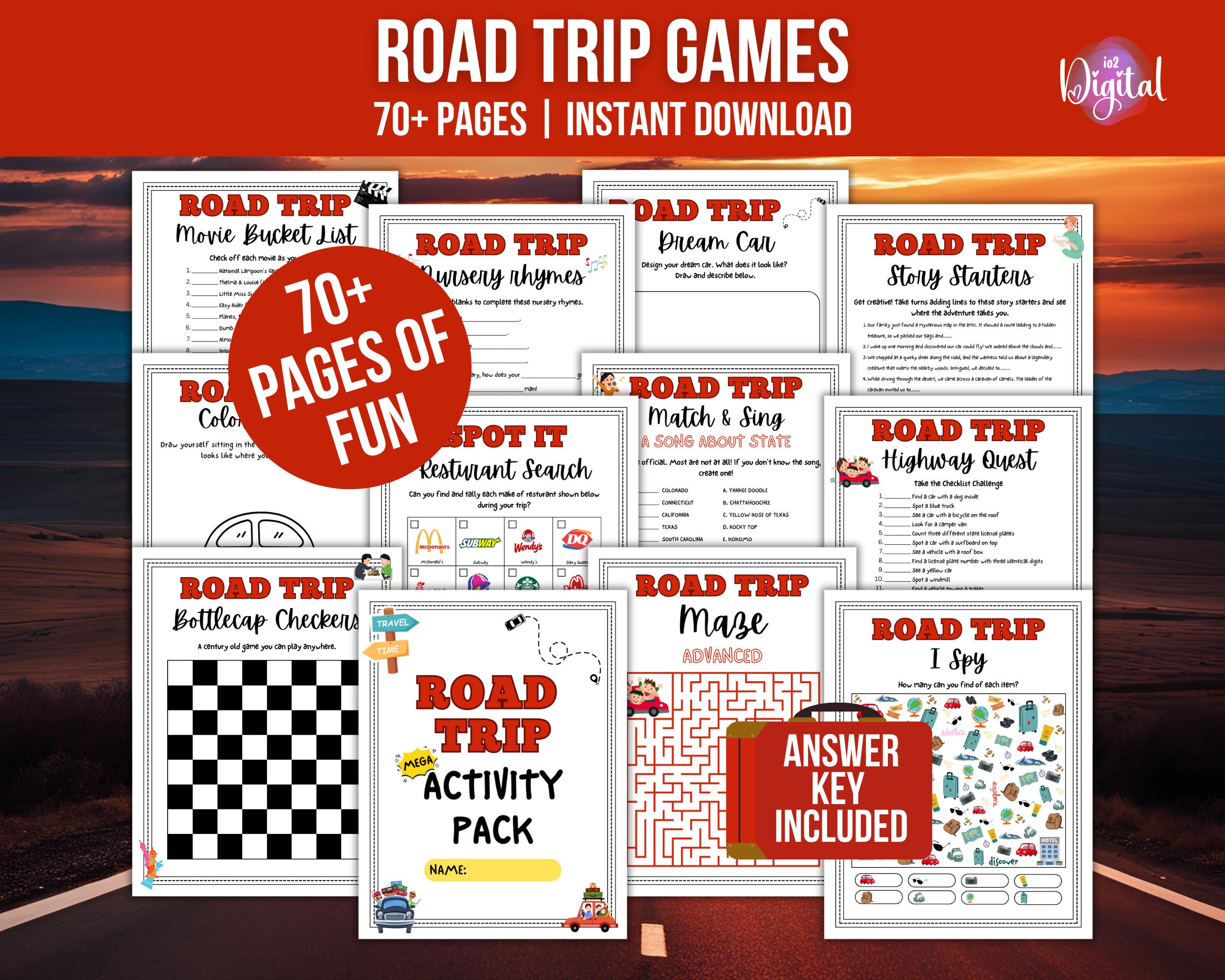 Road Trip Activity Pack: MEGA Bundle for Kids & Family (digital ...