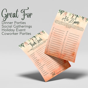 Dinner Party Game | Dinner Games | Dinner Table Games | Dinner Party ...