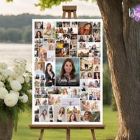 Funeral Photo Collage, Funeral Welcome Sign, in Loving Memory, Forever ...