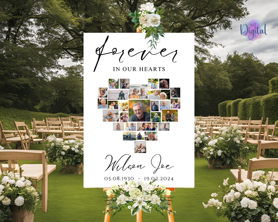 Heart Photo Collage, Poster Collage Template for 28 Photos, Poster Size ...