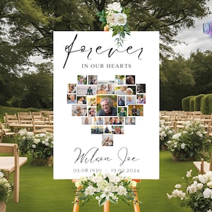 Heart Photo Collage, Poster Collage Template for 28 Photos, Poster Size ...