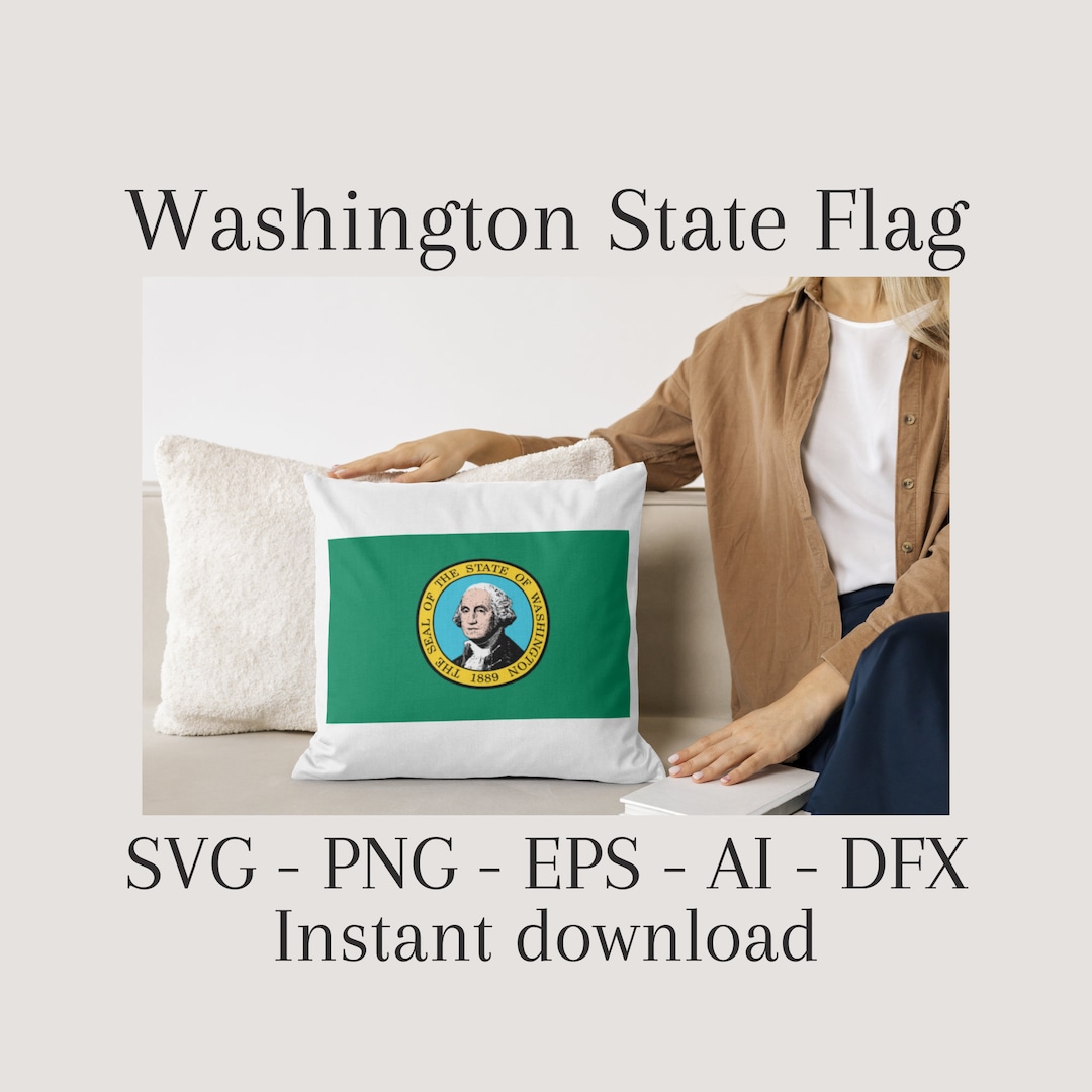 Washington State Flag Instant Download Digital Files Svg Eps Png AI Dxf ...