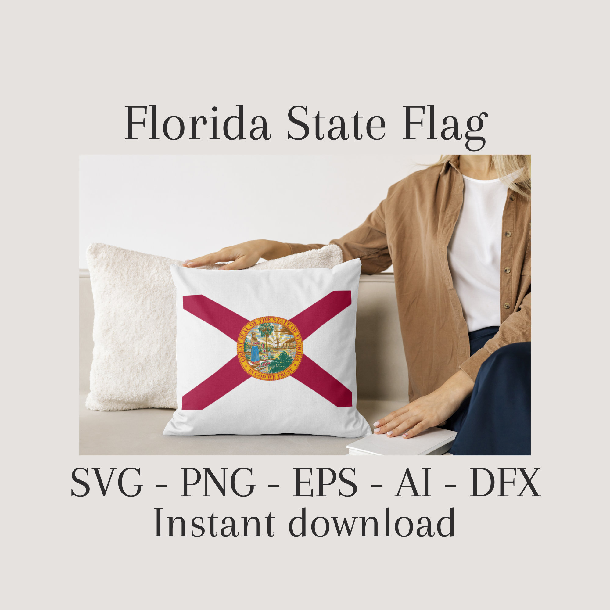 Florida State Flag Instant Download Digital Files Svg Eps Png AI Dxf ...