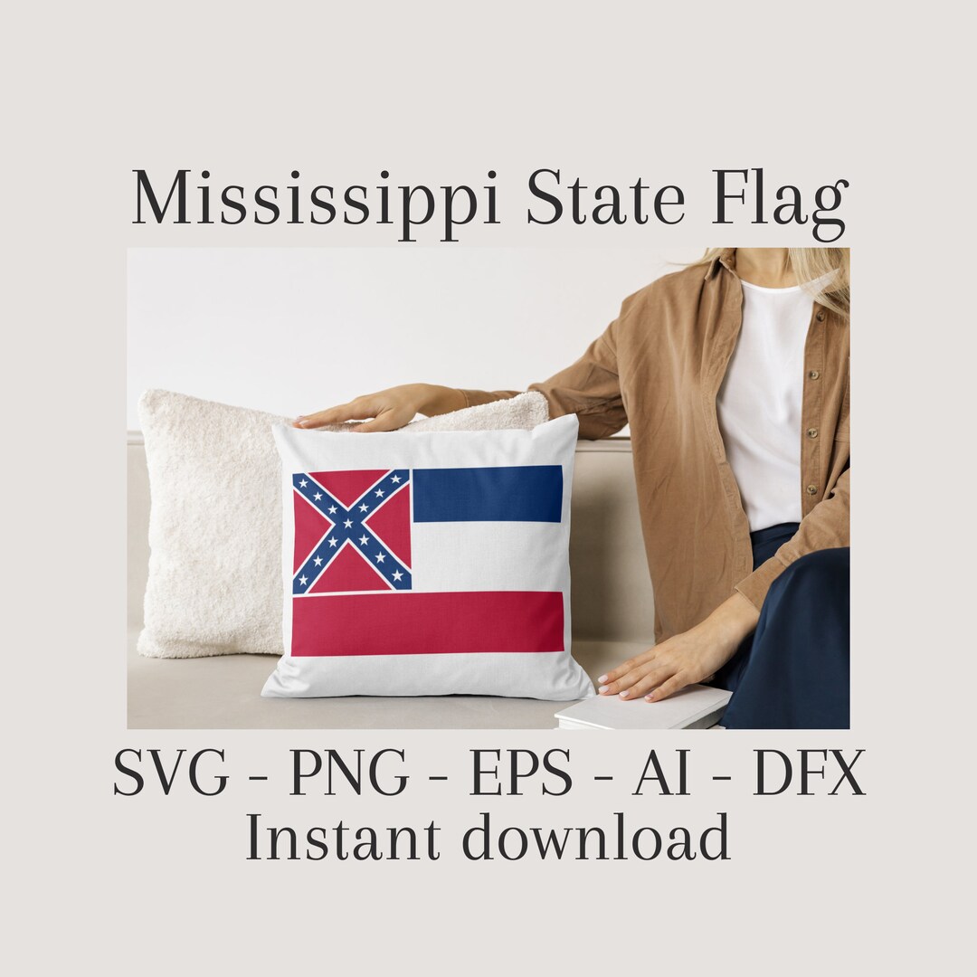Mississippi State Flag Instant Download Digital Files Svg Eps Png AI ...