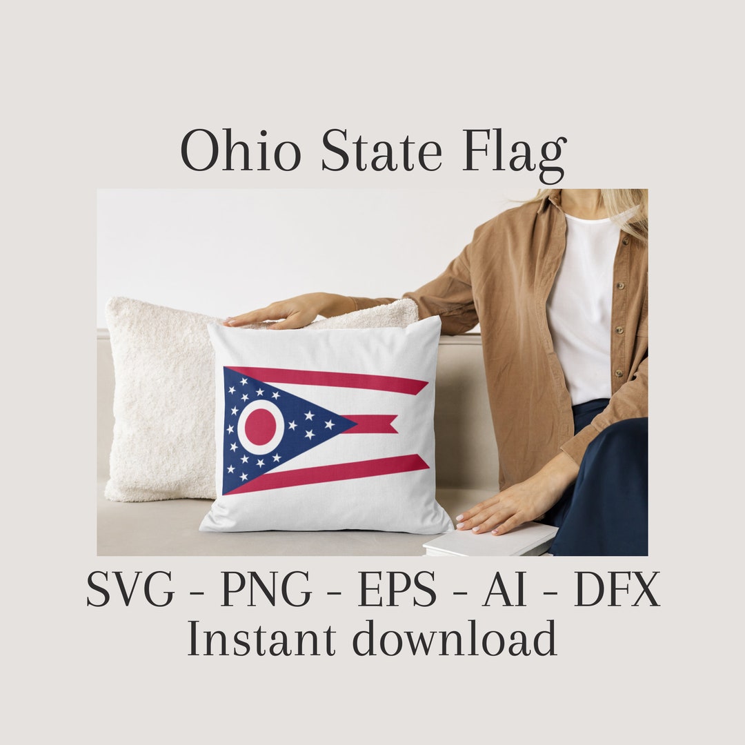 Ohio State Flag Instant Download Digital Files Svg Eps Png AI Dxf ...
