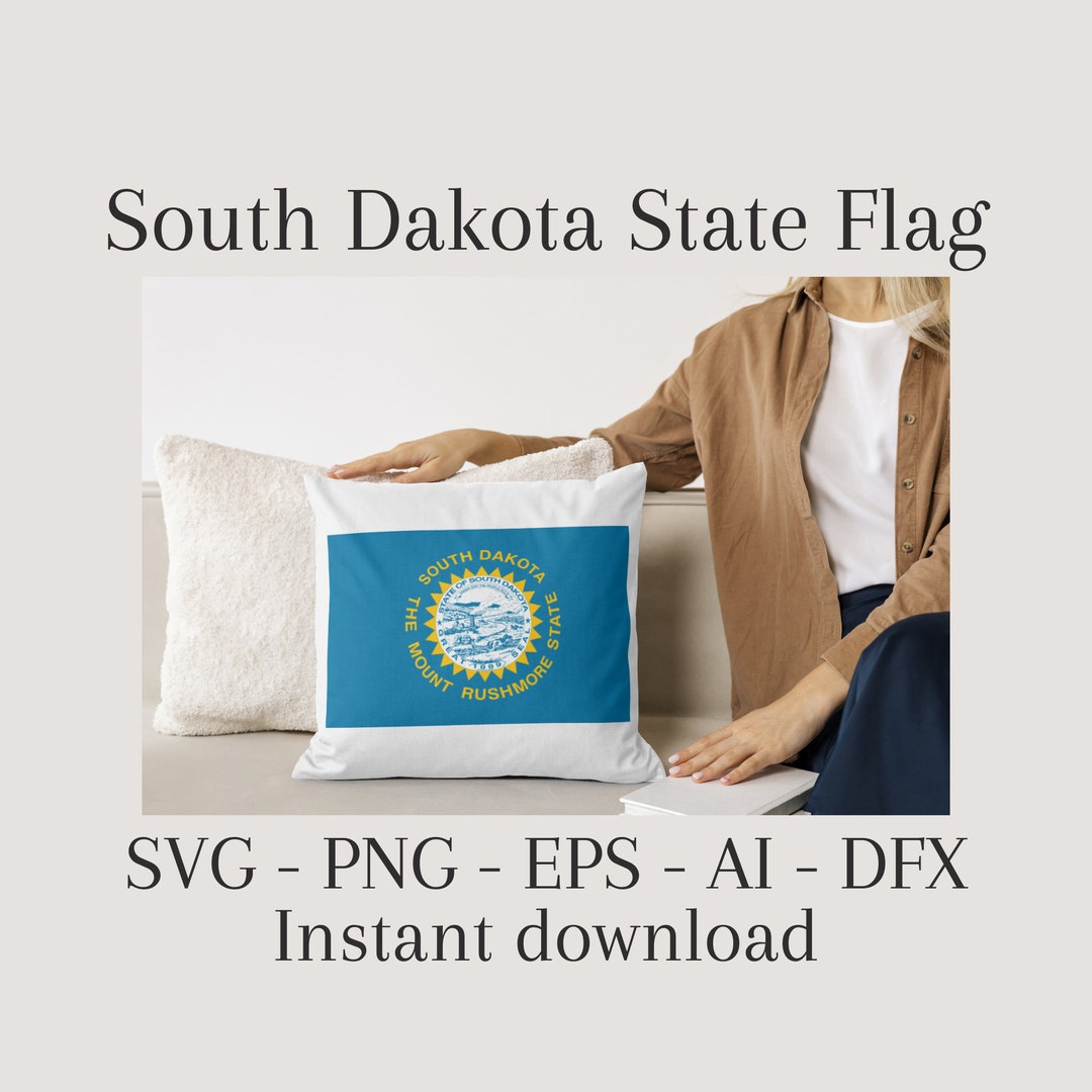 South Dakota State Flag Instant Download Digital Files Svg Eps Png AI ...