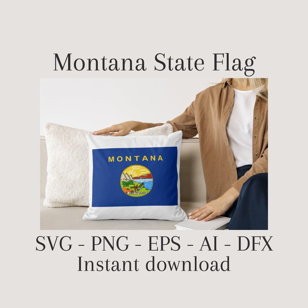 Montana State Flag Instant Download Digital Files Svg Eps Png AI Dxf ...