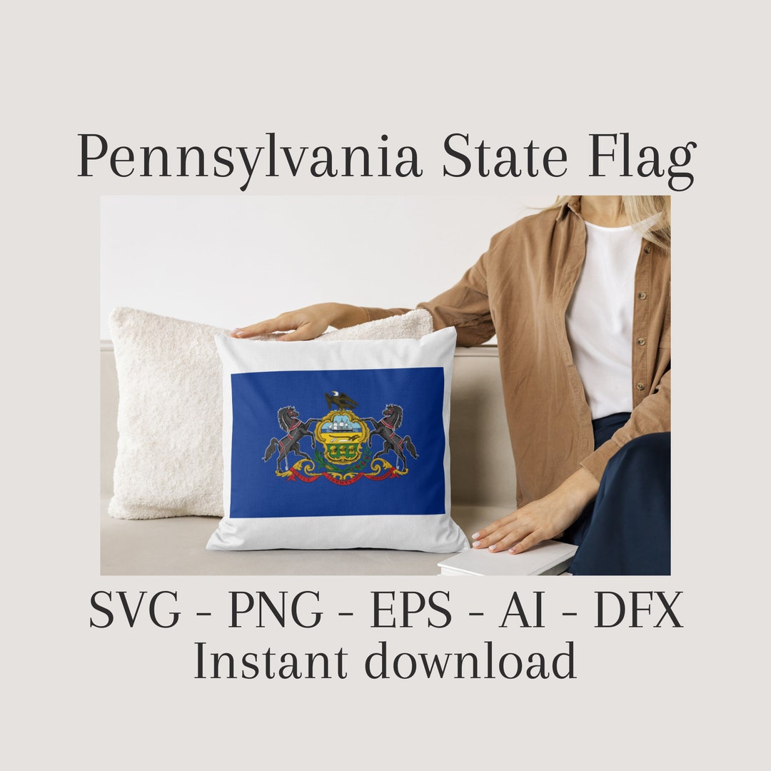 Pennsylvania State Flag Instant Download Digital Files Svg Eps Png AI ...