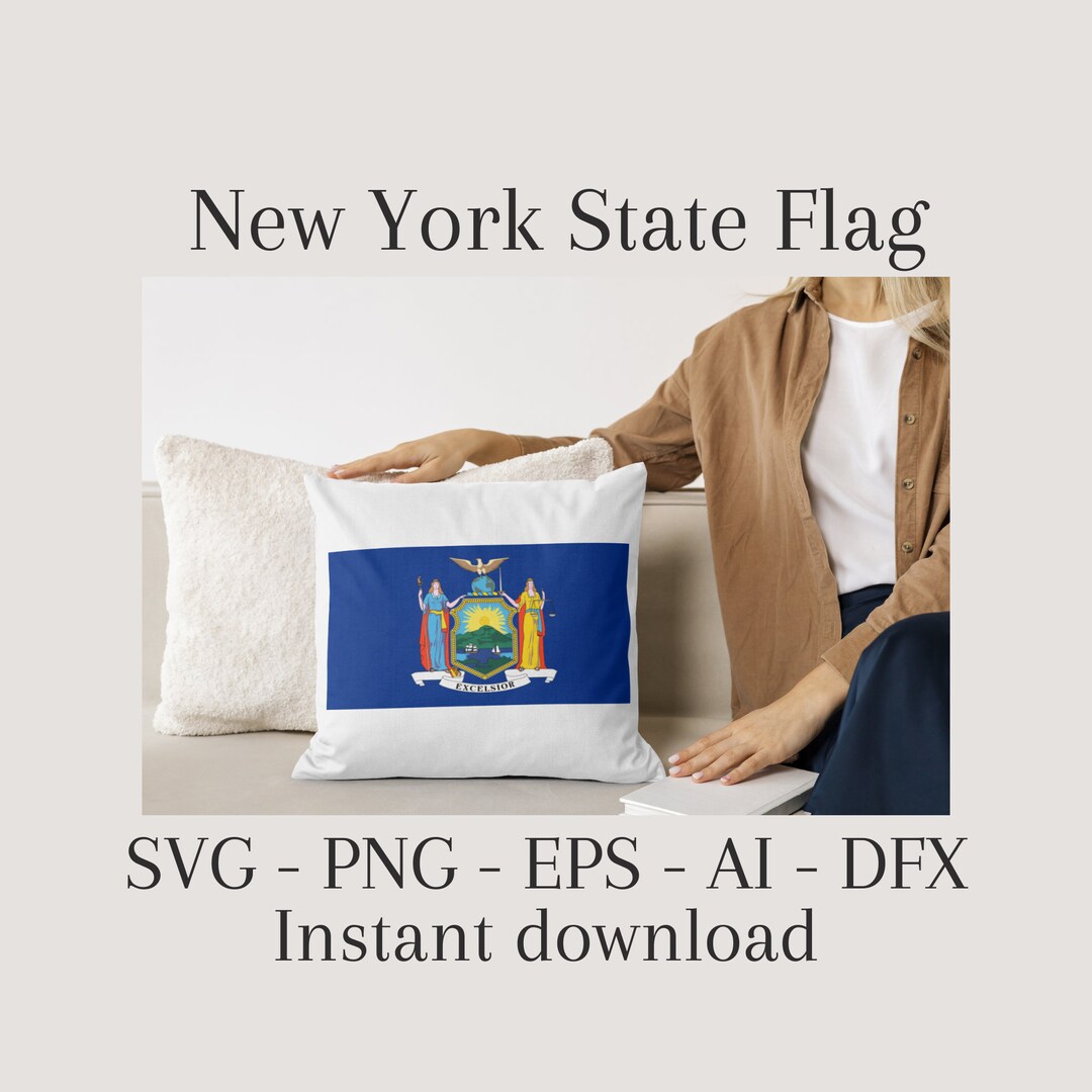 New York State Flag Instant Download Digital Files Svg Eps Png AI Dxf ...