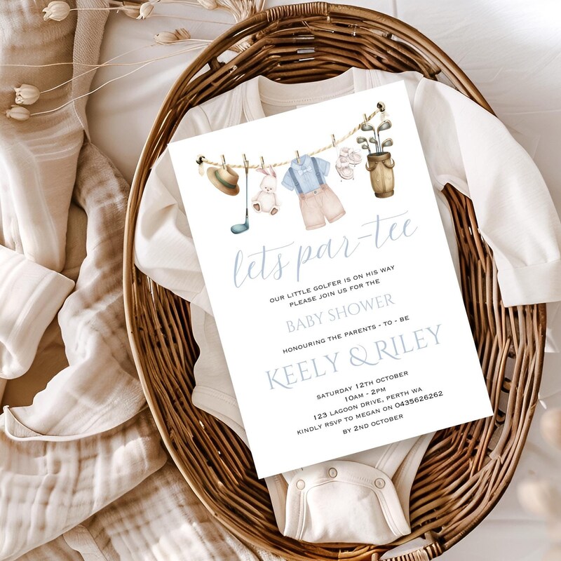 Baby Boy Invite - Etsy