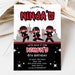 Editable Calling All Ninjas Birthday Party Invitation, Ninja Warrior ...