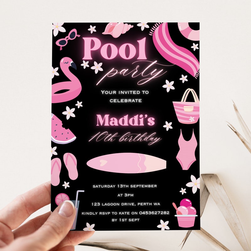 Retro Pool Party - Etsy