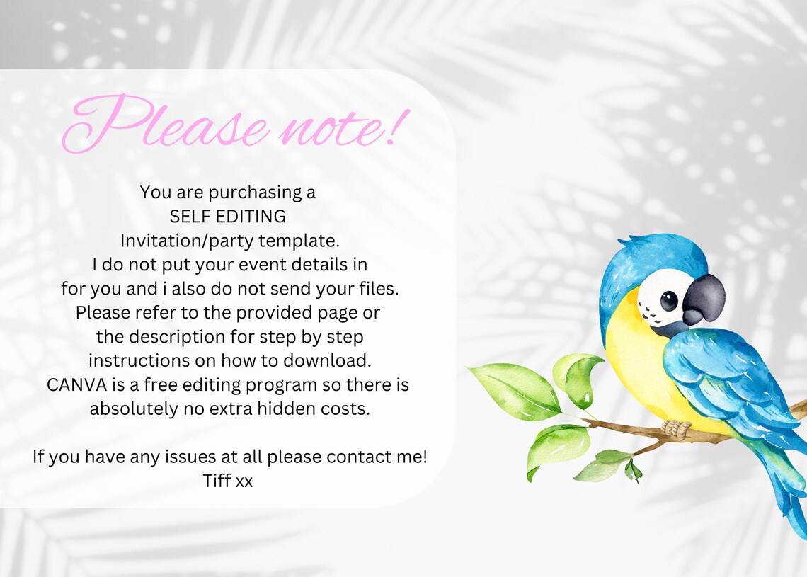 Bird Birthday Cupcake Toppers, Cockatoo and Parrot Cupcake Topper, Boys ...