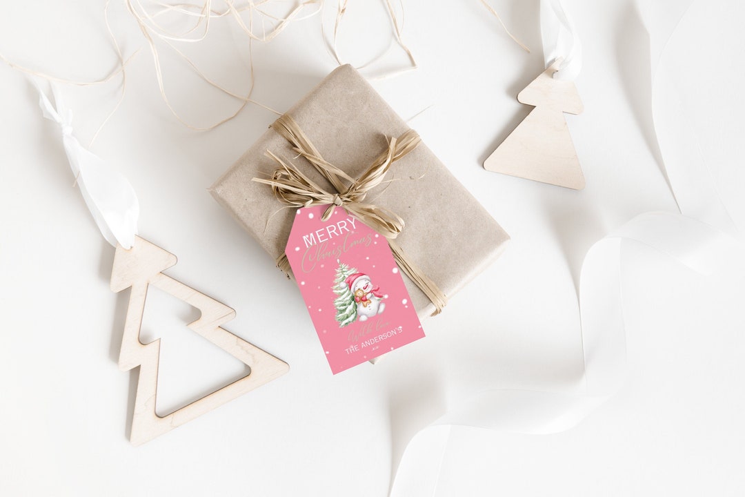 Editable Christmas Gift Tag Merry Christmas Gift Tag Present's Gift Tag ...