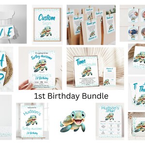 Turtle Thank You Gift Tag, Turtley Awesome Birthday Party Gift Tag ...
