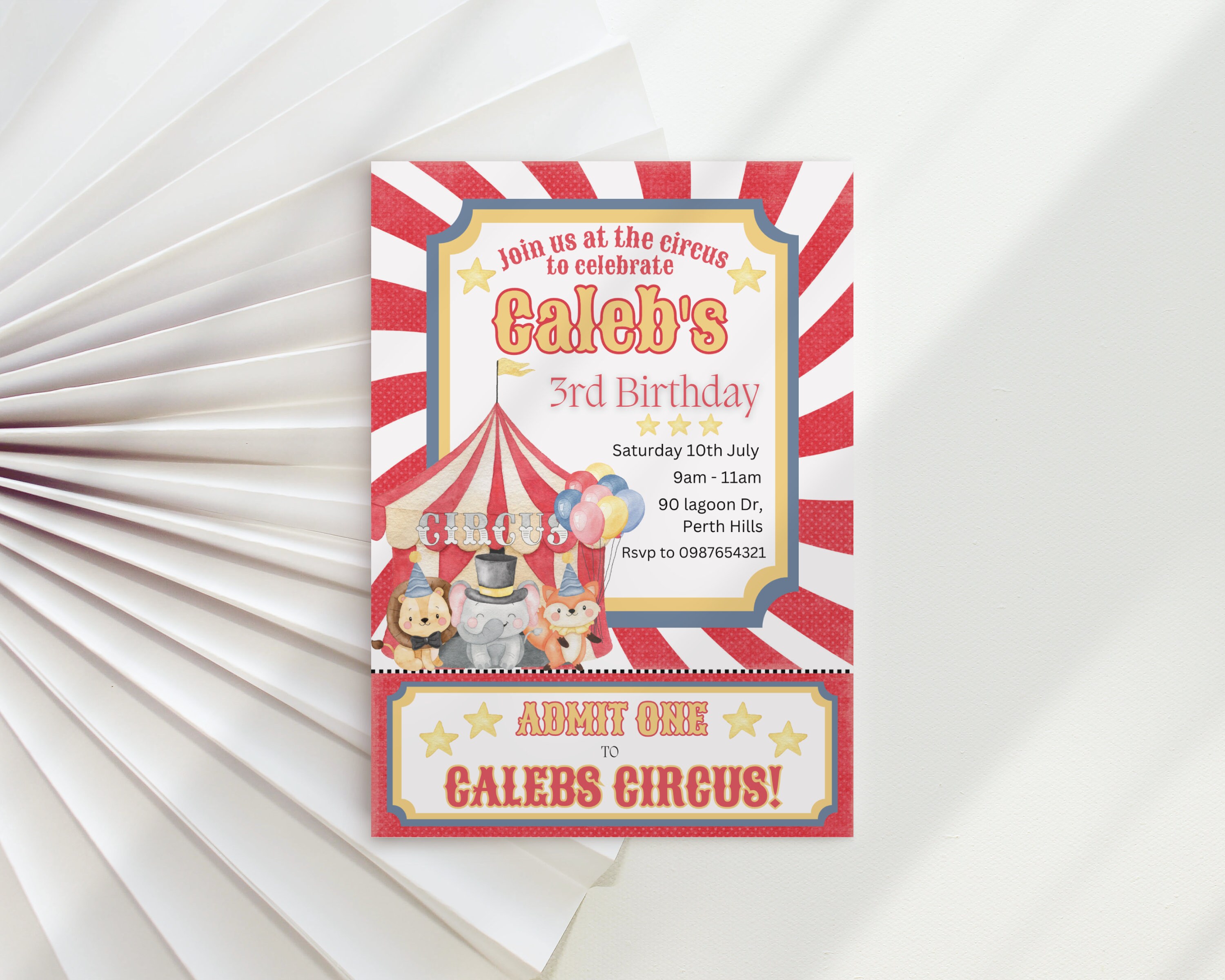 Editable Circus Birthday Invitation Come One Come All Circus Birthday ...
