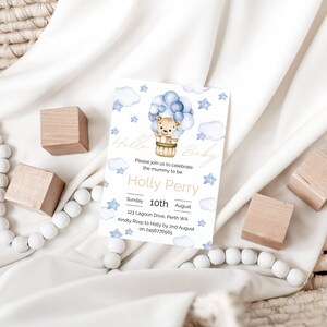 Editable Hello Baby Invite Baby Shower Invite Baby Boy Invite Oh Baby ...