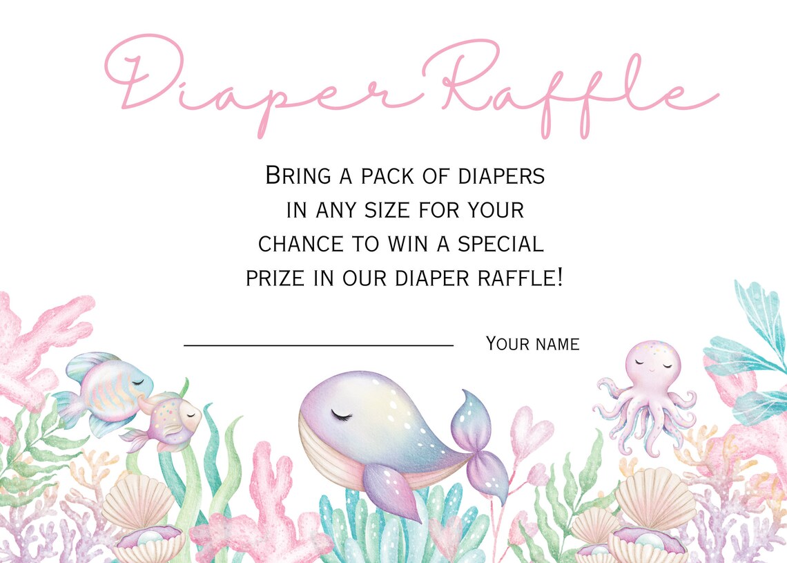 Editable Under the Sea Baby Shower Invitation Under the Sea Mini Bundle ...