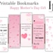 Printable Mother’s Day Bookmark Template, Mom Bookmark/ Special Mom ...