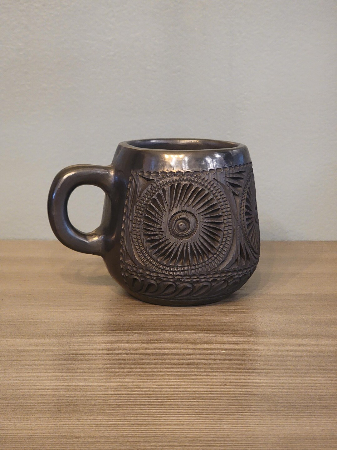 Traditional Black Barro Negro Coffee & Chocolate Mug - Etsy