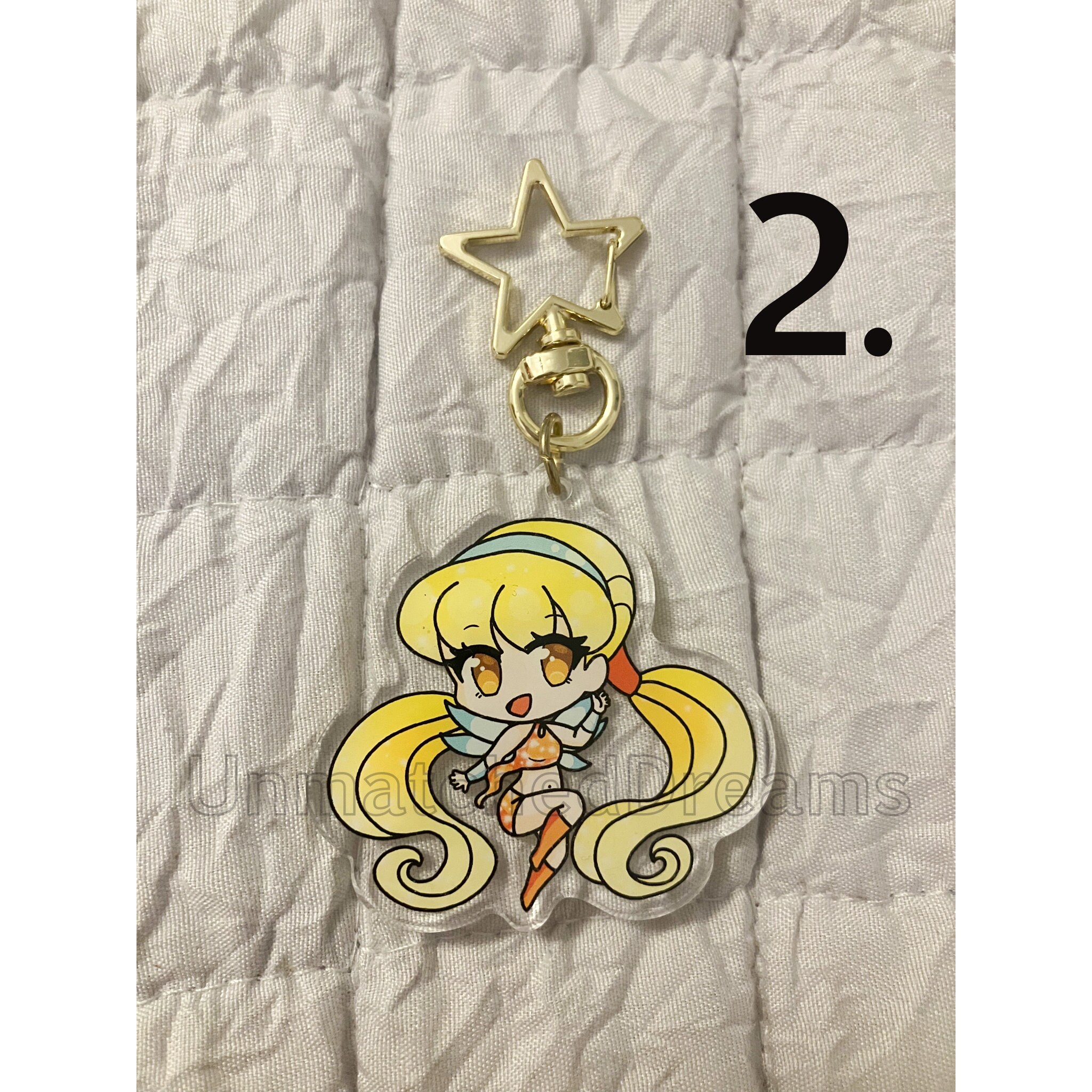 Fairy Inspired Keychains Magical Girl 2000s Kawaii Anime Chibi Charms ...