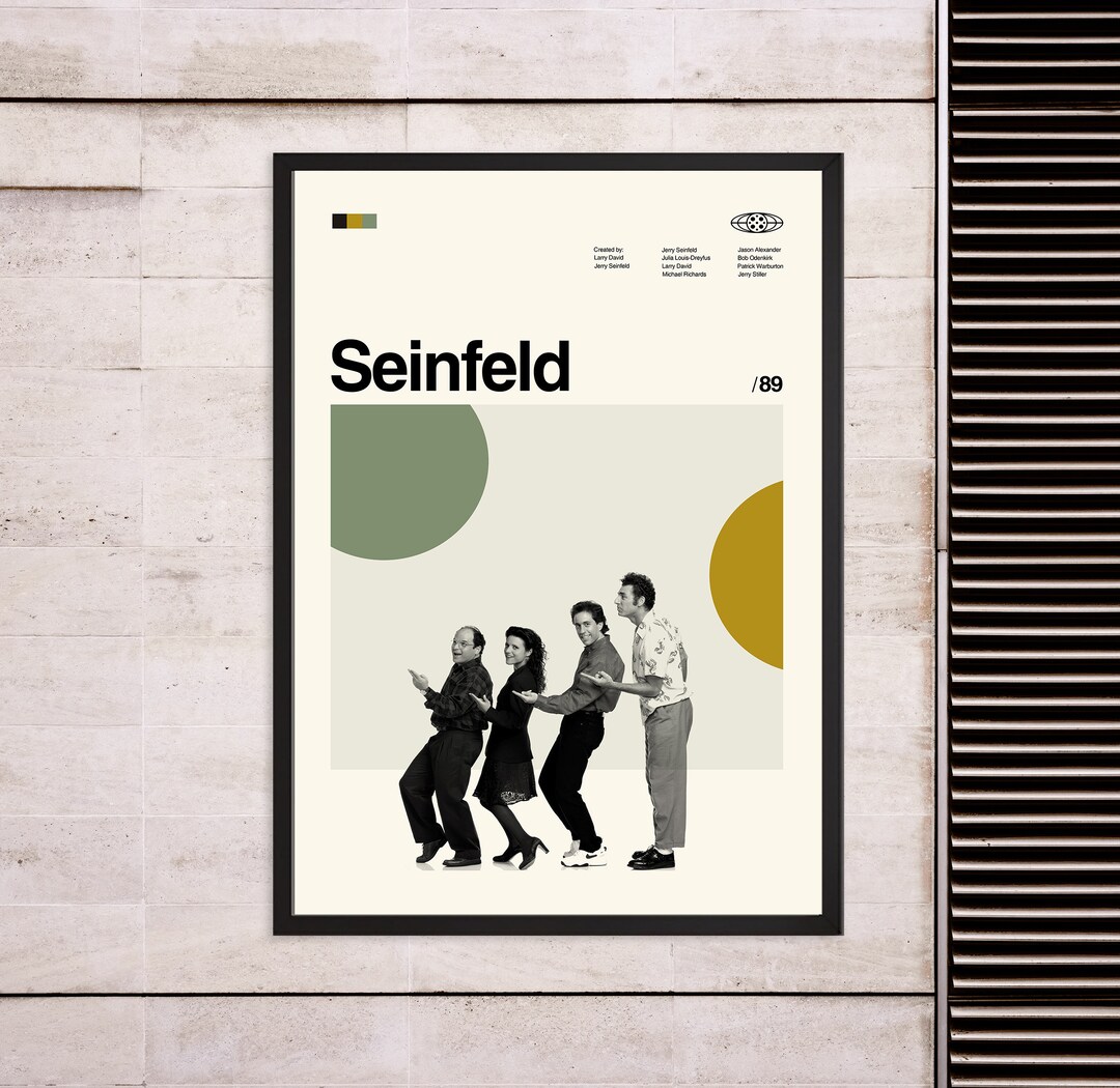 Seinfeld Poster Movie Poster Modern Vintage Retro Movie - Etsy