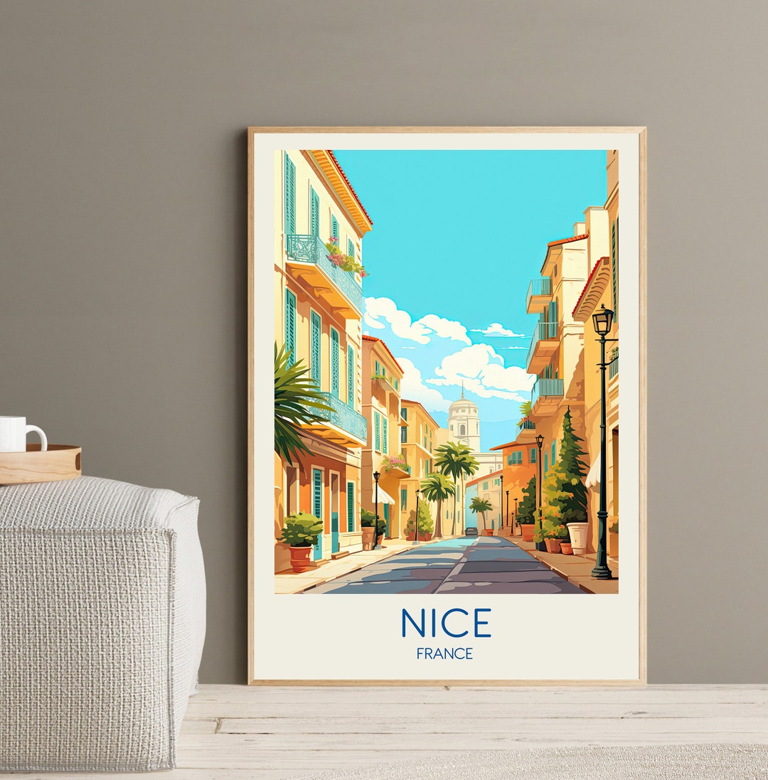 Nice Travel Poster Nice Poster France Poster France Travel - Etsy