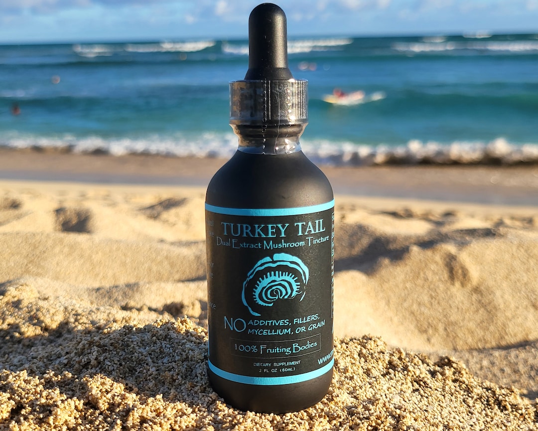 Organic Turkey Tail Mushroom Tincture, Dual Extract, - Etsy