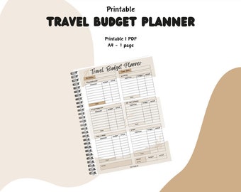 Travel Budget and Planner Workbook - Etsy