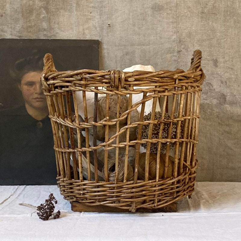 French Wicker Basket - Etsy