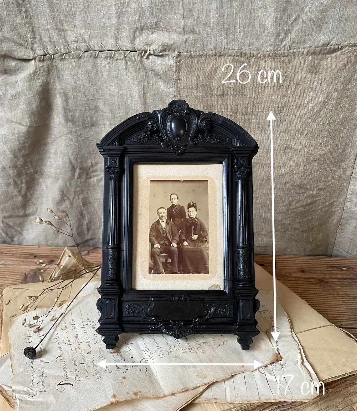 Antique French Napoleon III Photo Frame, Gutta Percha. 19th Century - Etsy