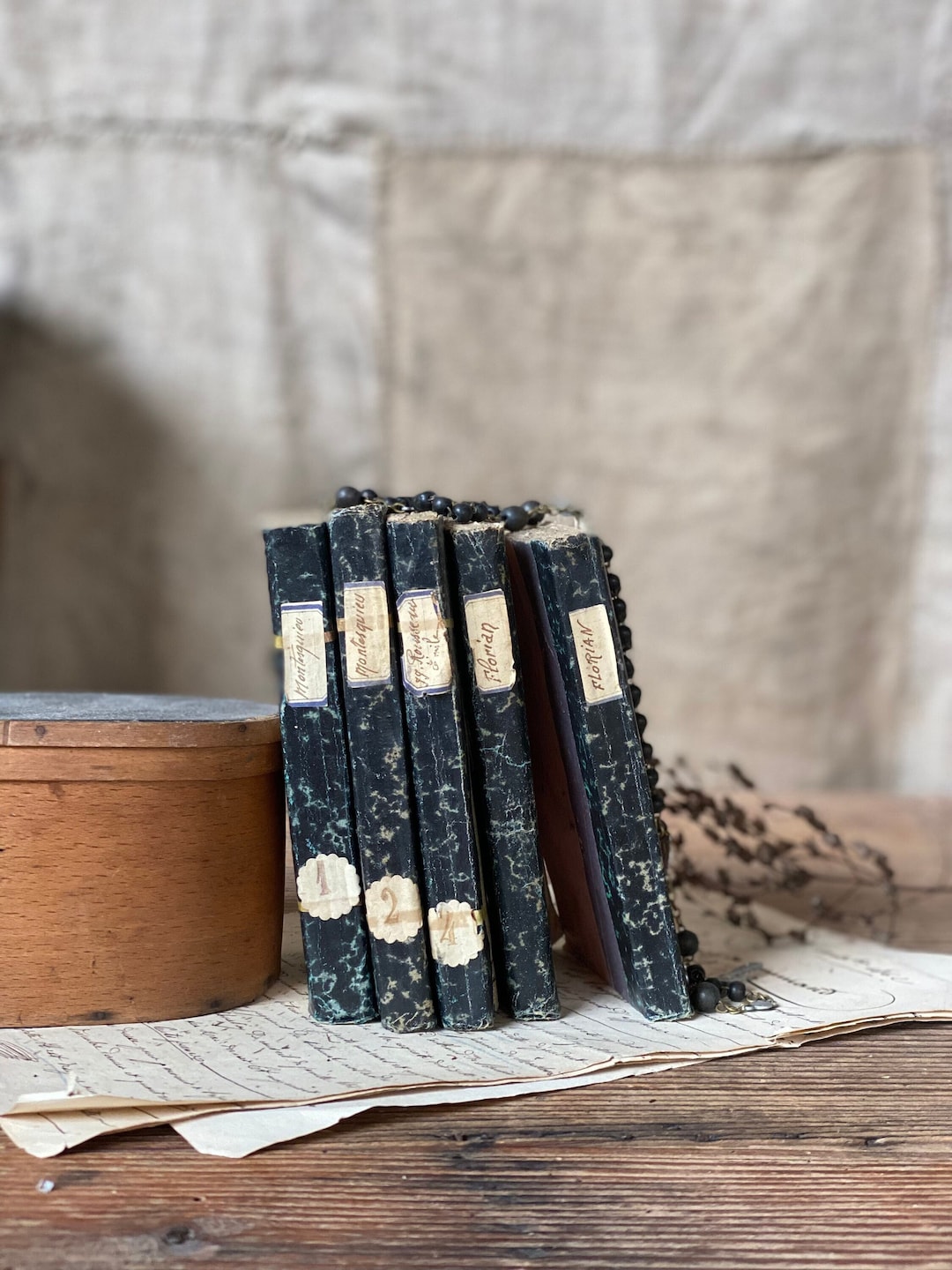 Antique Books Bound 1810, 1829, 5 Volumes - Etsy