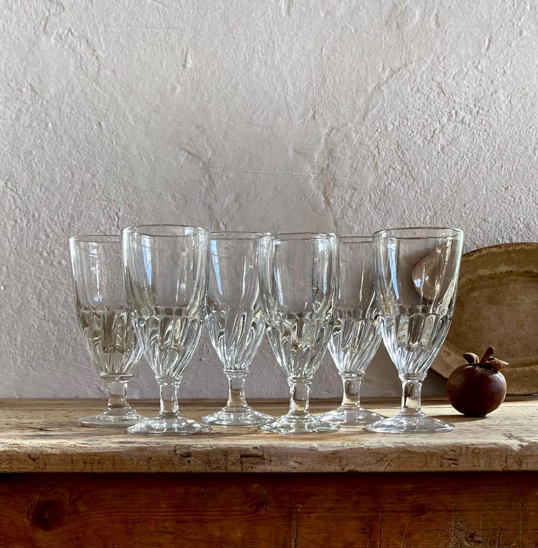Antique French Absinthe Glasses, Set of 6, Bistro Barware - Etsy